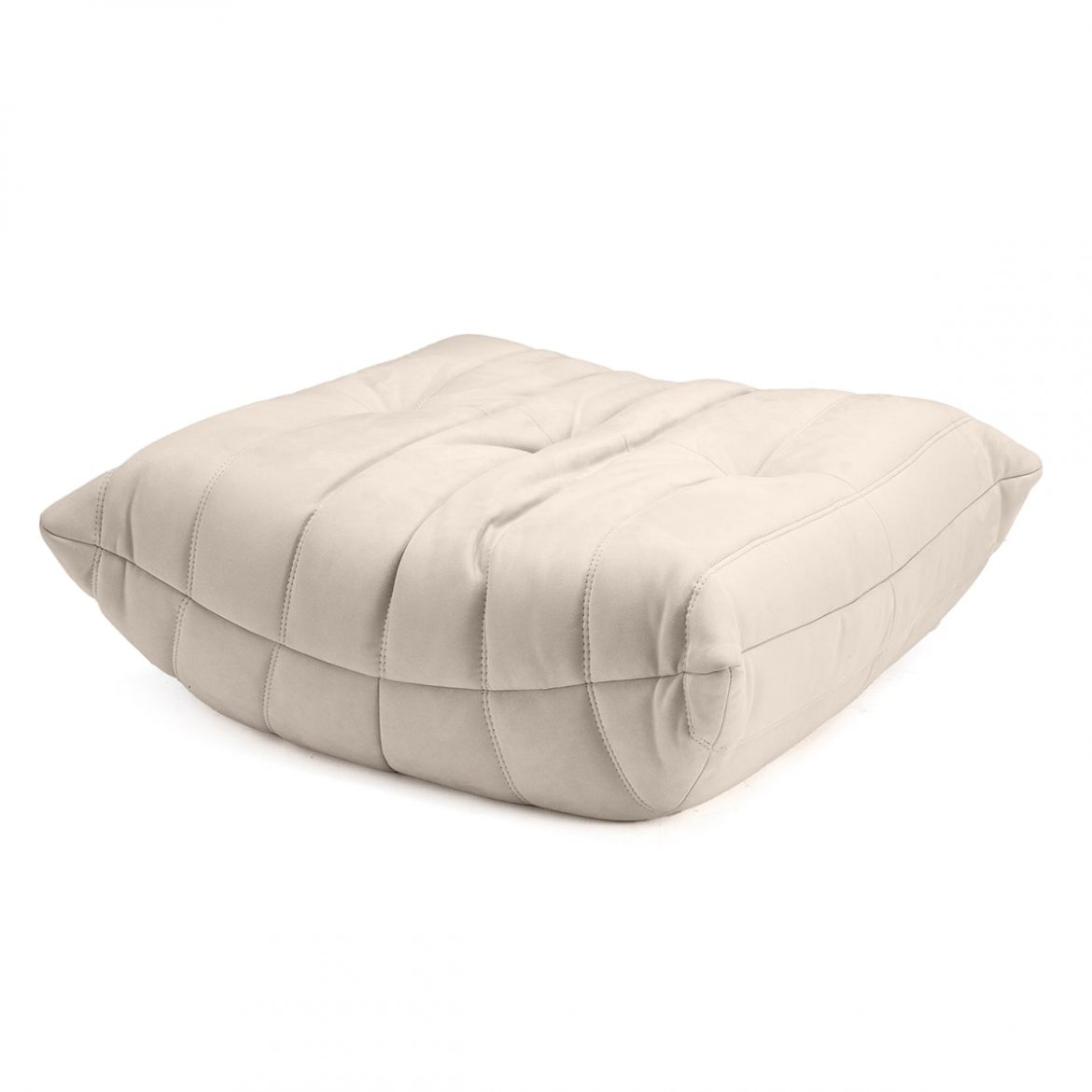 Caterpillar Sofa Microsuede Light Gray With Ottoman - CurverK