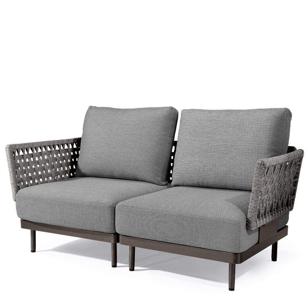 Aluminum Modular Sectional Couch Set, Rope Outdoor Patio Furniture for ...